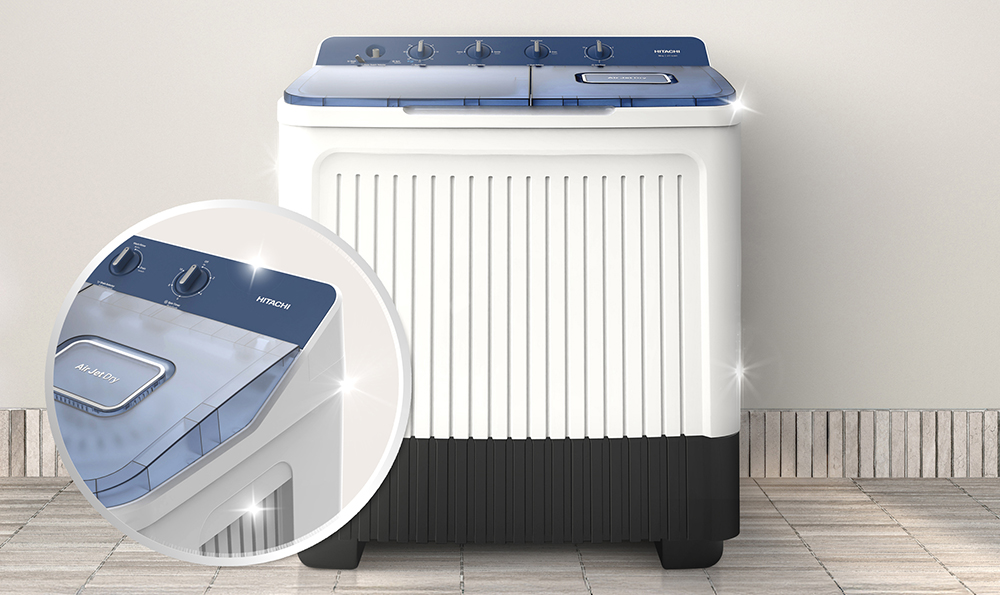 Hitachi Twin Tub Washing Machine 15kg – Pacific Blue Shop online in qatar
